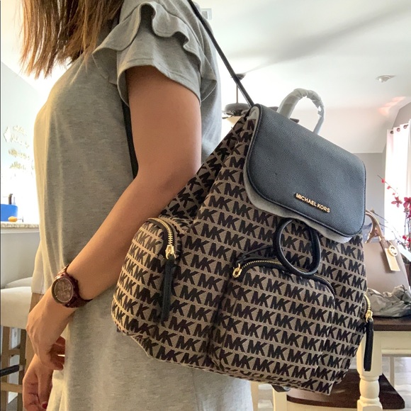 Michael Kors | Bags | Large New Mk Backpack Abbey Cargo | Poshmark
